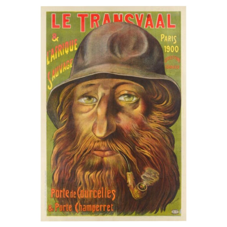 Original Poster-Chapellier-Transvaal Boer-World's Fair Africa, 1900 For ...