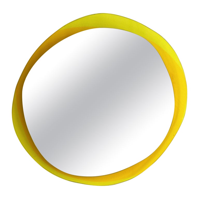 Solar Large Hand-Sculpted Mirror, Laurene Guarneri For Sale at 1stDibs