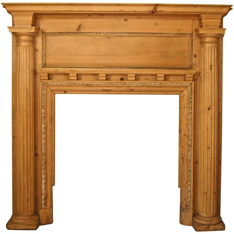 Regency Pine Fire Surround For Sale at 1stDibs