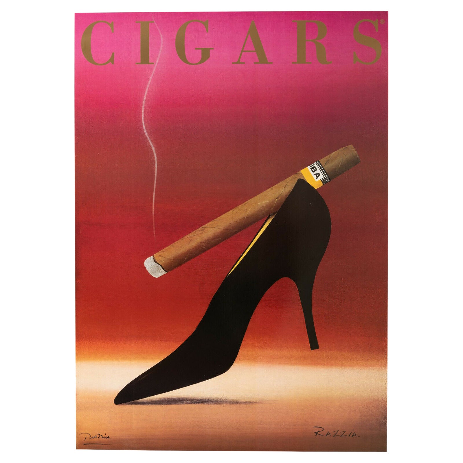 Razzia, 1994, Original Cohiba Cigar Decorative Vintage Poster at ...