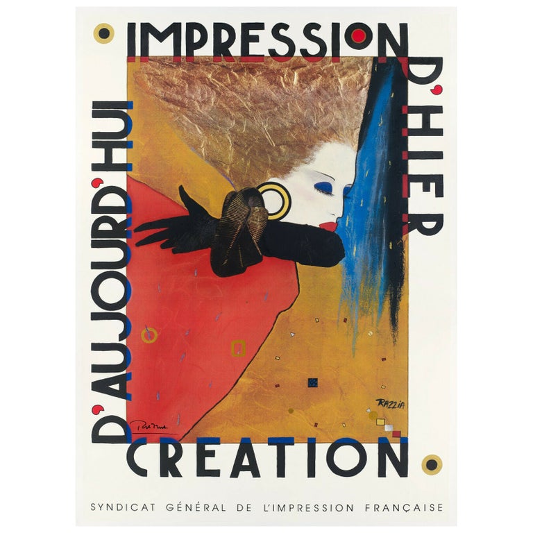 Razzia, Original Vintage Poster, 1986 For Sale at 1stDibs