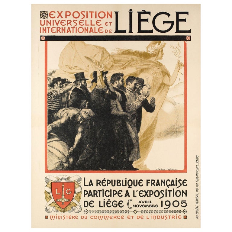 Original Poster-Henri Bellery-Desfontaines-Universal Expo Liège, 1905 ...