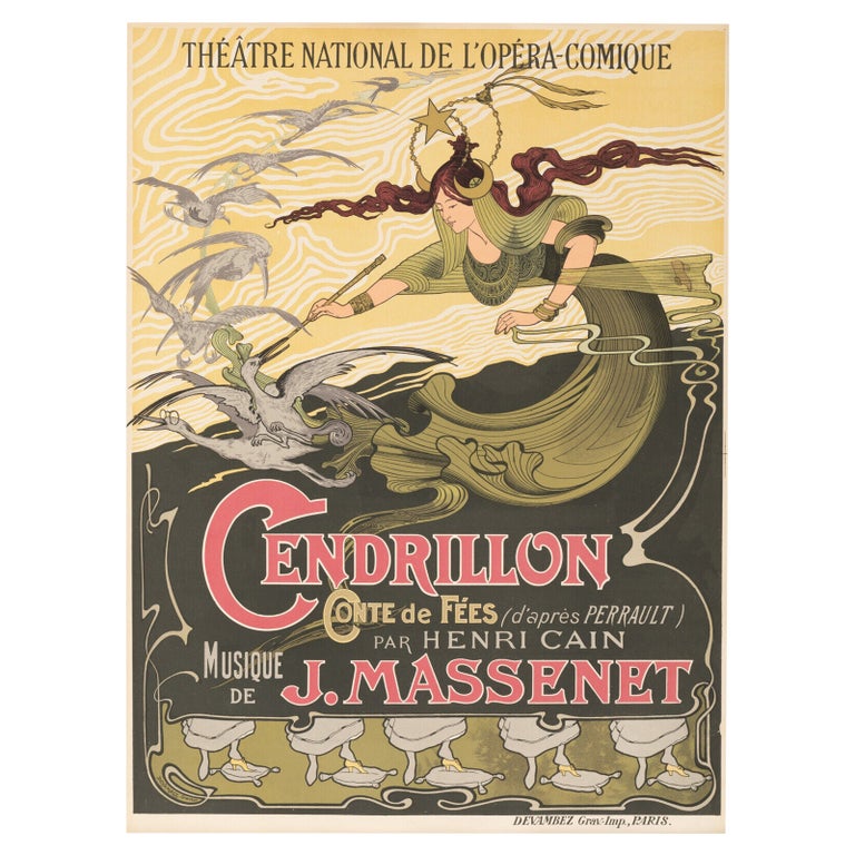 Original Poster-Bertrand-Cinderella Opera-Massenet-Fairy Tale, 1899 For ...