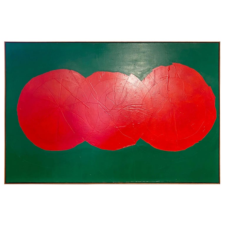 Lyle Braden Abstract Painting, 1980s For Sale at 1stDibs