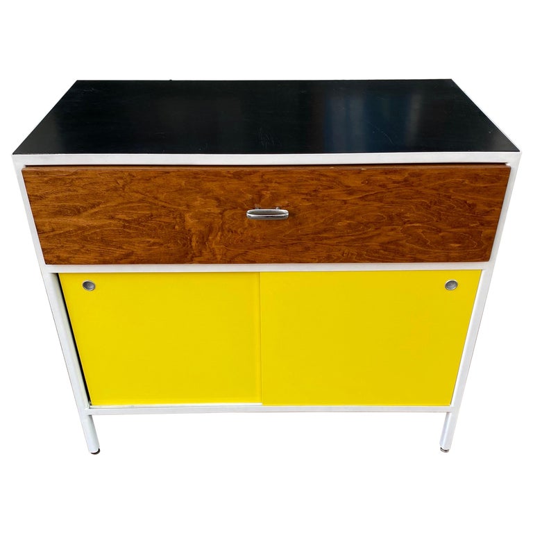 George Nelson Steel Frame Cabinet For Sale at 1stDibs