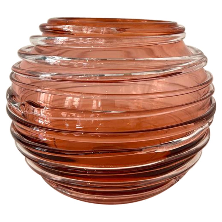 Nature Inspired Unique Sunset Color Free-Form Sculptural Vase For Sale ...