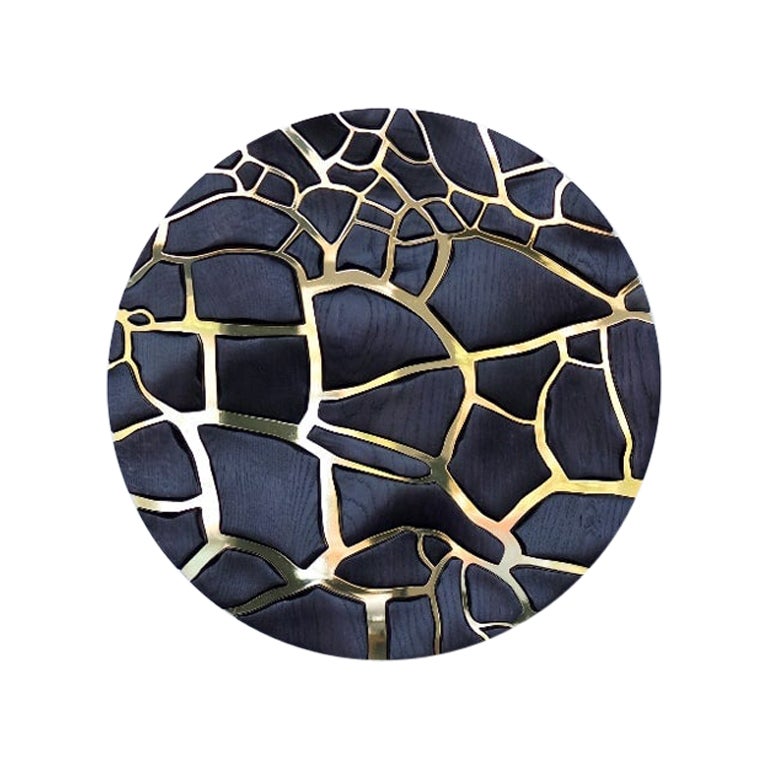 Brass Clay Disc S2 by Onno Adriaanse For Sale at 1stDibs