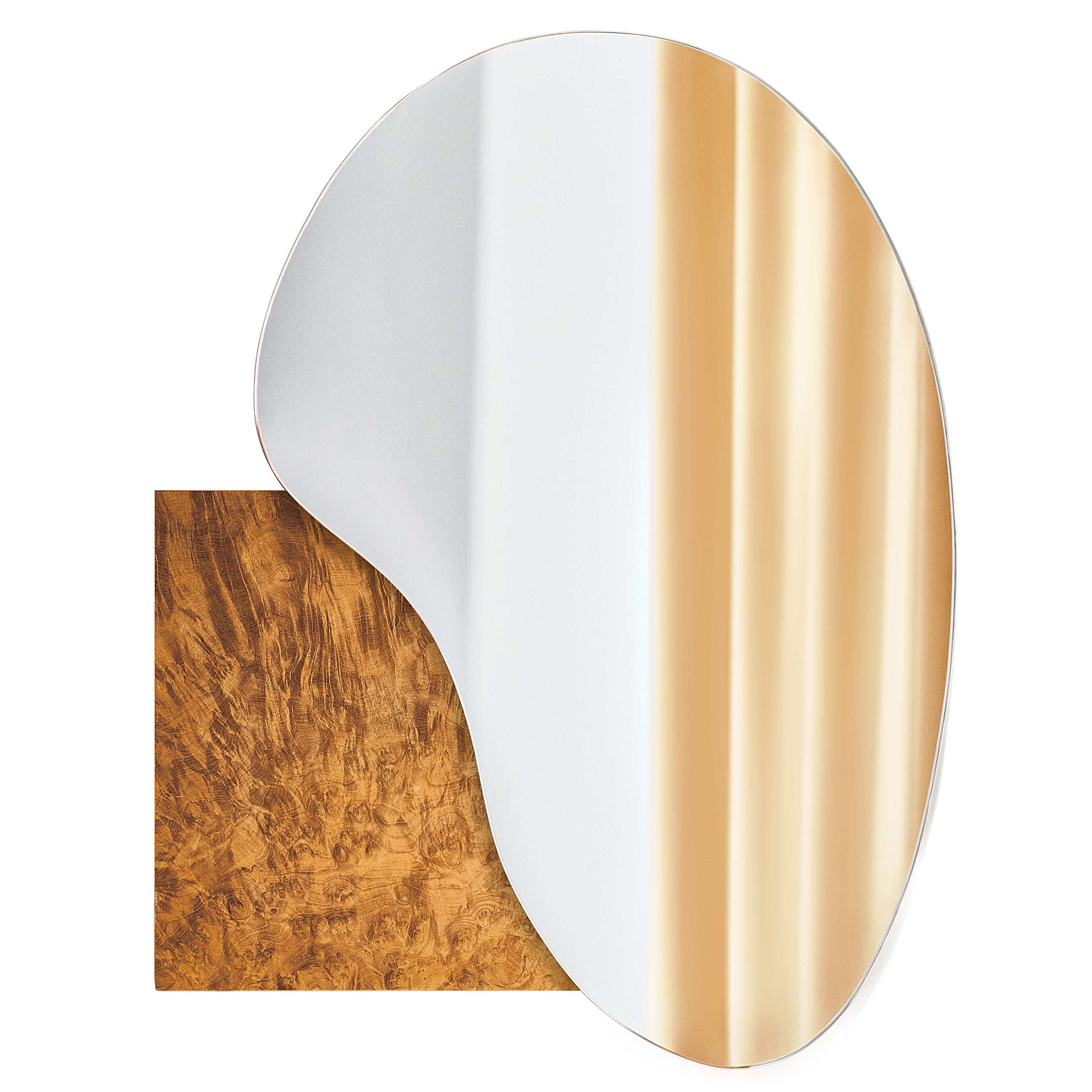 Veneered Wood Lake Mirror 1 by NOOM For Sale at 1stDibs