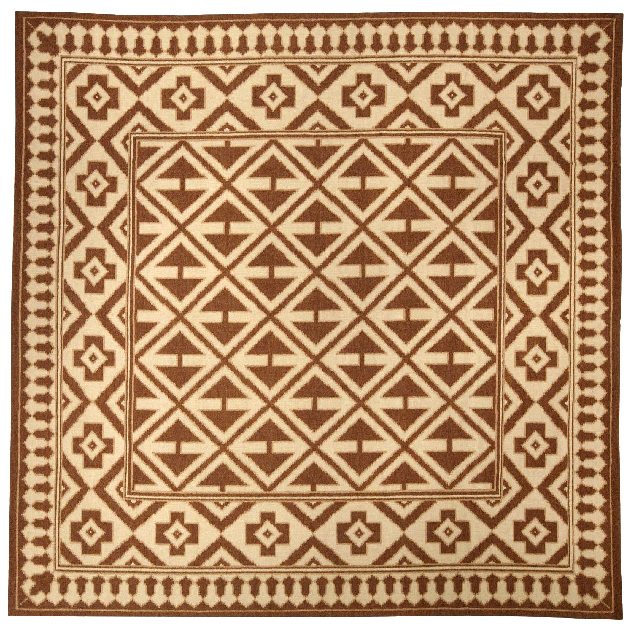 Arthur Dunnam Contemporary Aubusson Handmade Wool Rug for Doris Leslie ...