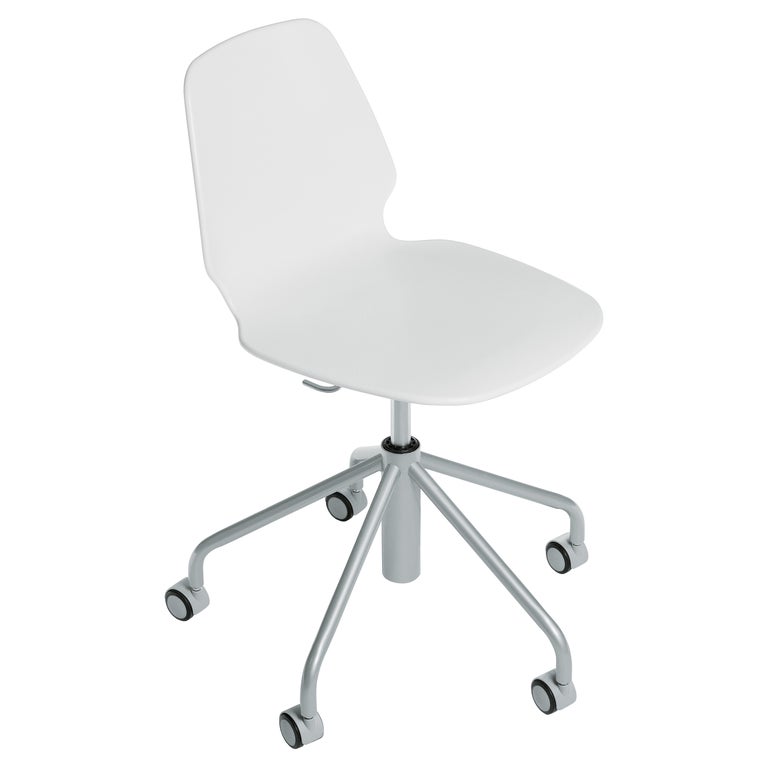 Alias 538 Selinunte Studio Chair in White Seat and Light Grey Steel ...
