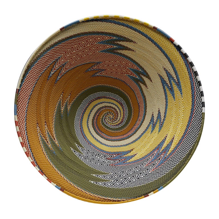 Handwoven Telephone Wire Accent, Chameleon For Sale at 1stDibs