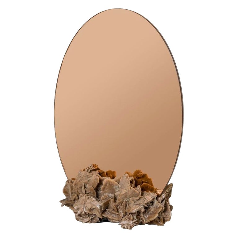 Rosa-Rosæ Oval Mirror by Francesco Messina For Sale at 1stDibs