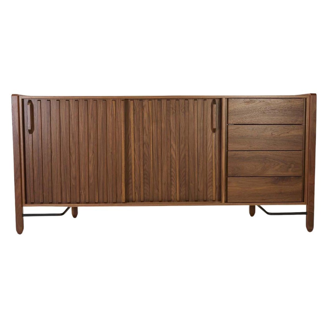 Walnut Credenza by Basic-Witz at 1stDibs