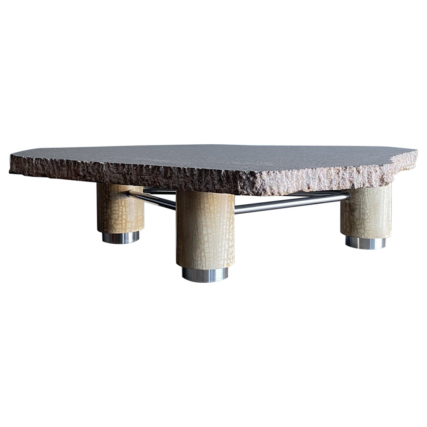 Steve Chase Custom Granite Coffee Table, circa 1985 For Sale at 1stDibs