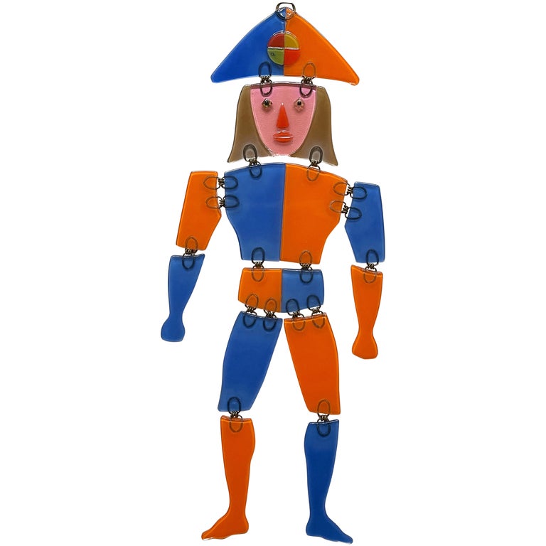 Rare Higgins Glass "Jumping Johnny" Figure For Sale at 1stDibs