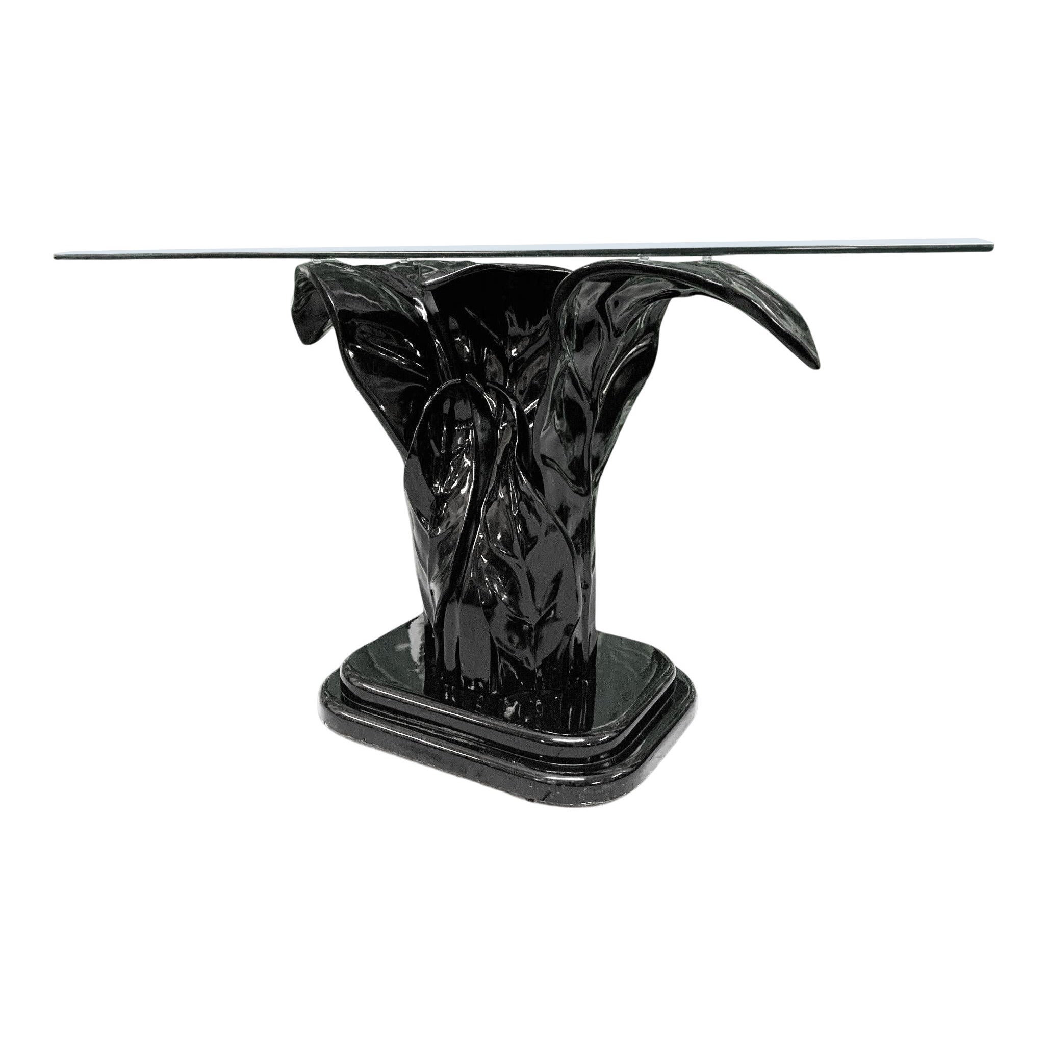 Japanese Koi Fish Sculptural Console Table For Sale at 1stDibs