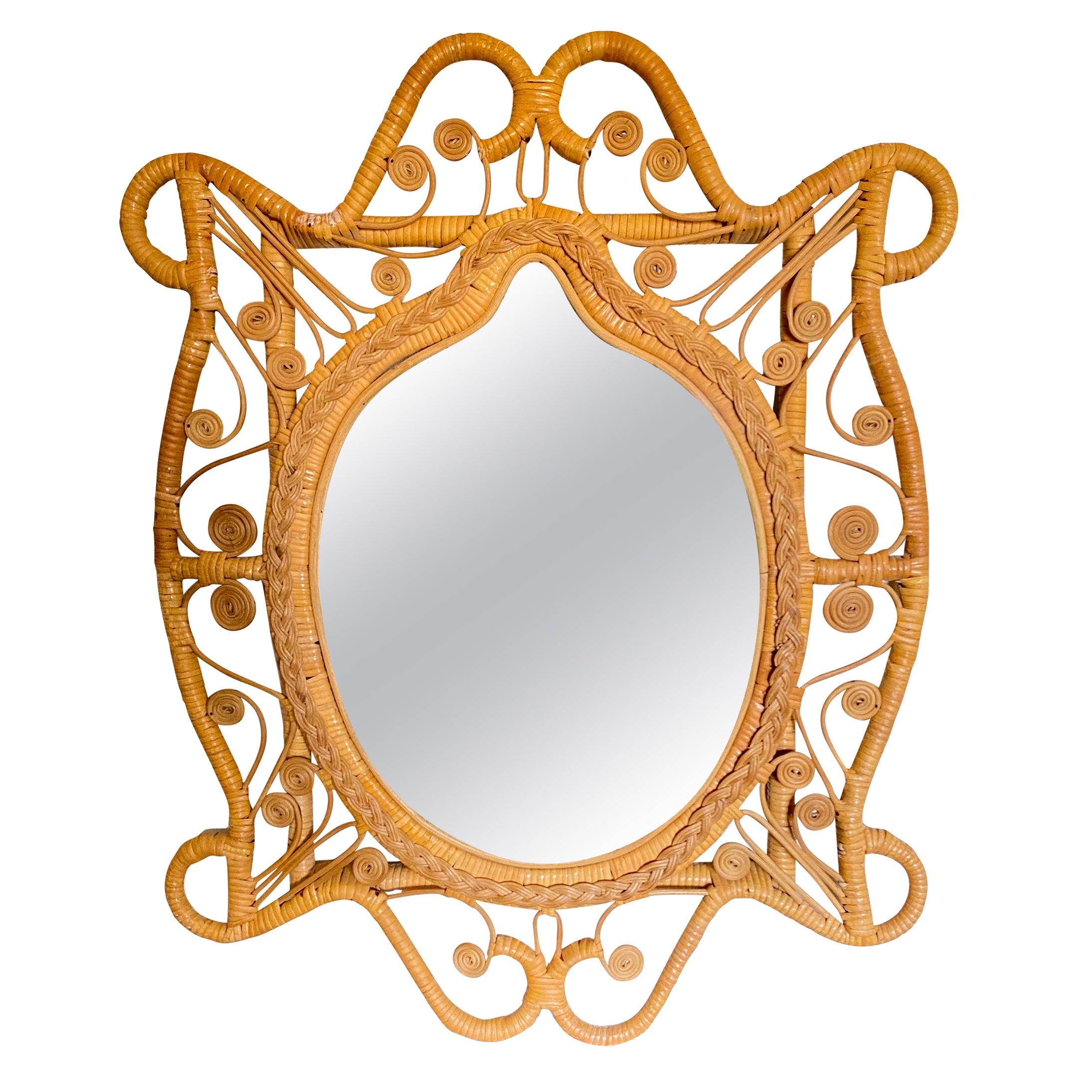 Gilt Scroll Mirror For Sale at 1stDibs