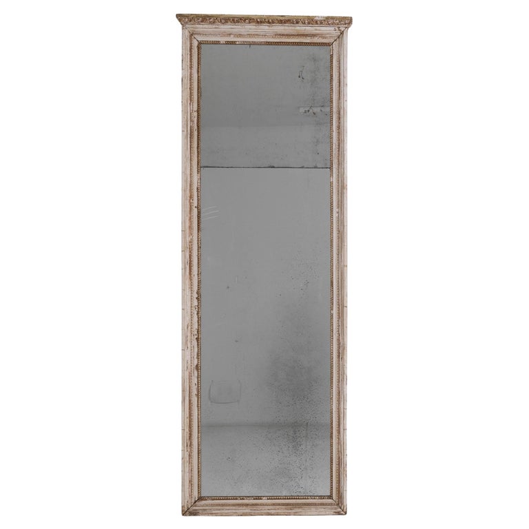 1820s French White Patinated Mirror at 1stDibs