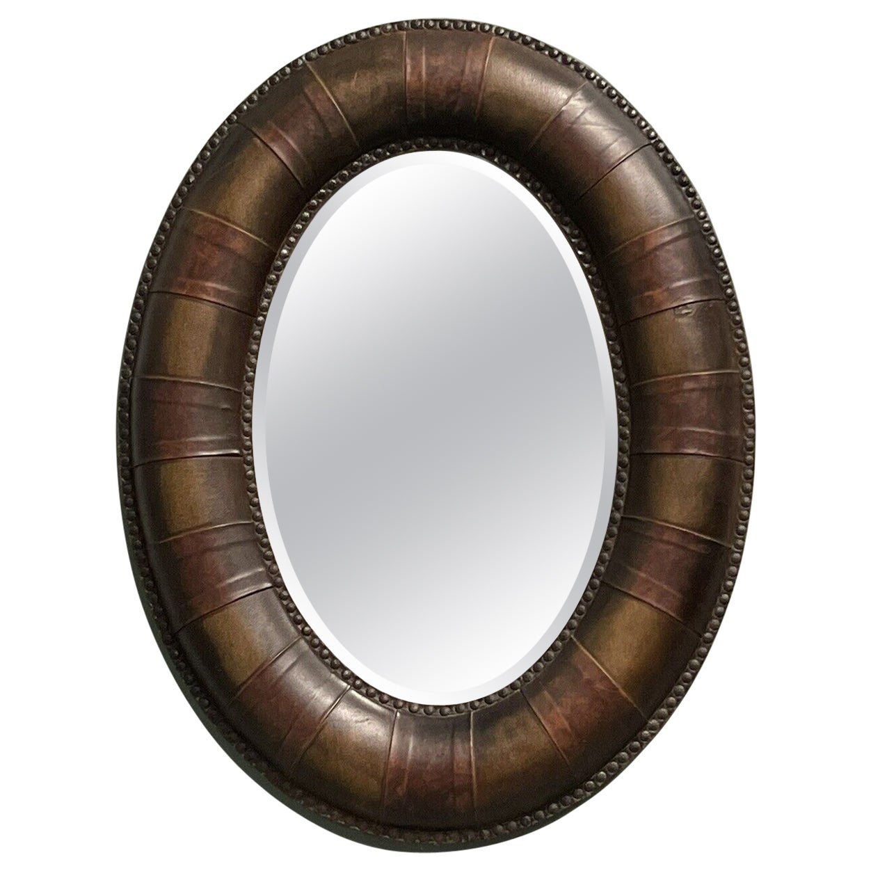 Decorative Oval Shell Wall Mirror at 1stDibs