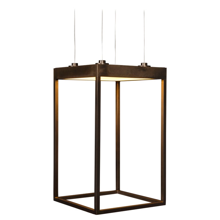 Reng, Kusho I Architectural Void Space Brass Pendant Light For Sale at ...