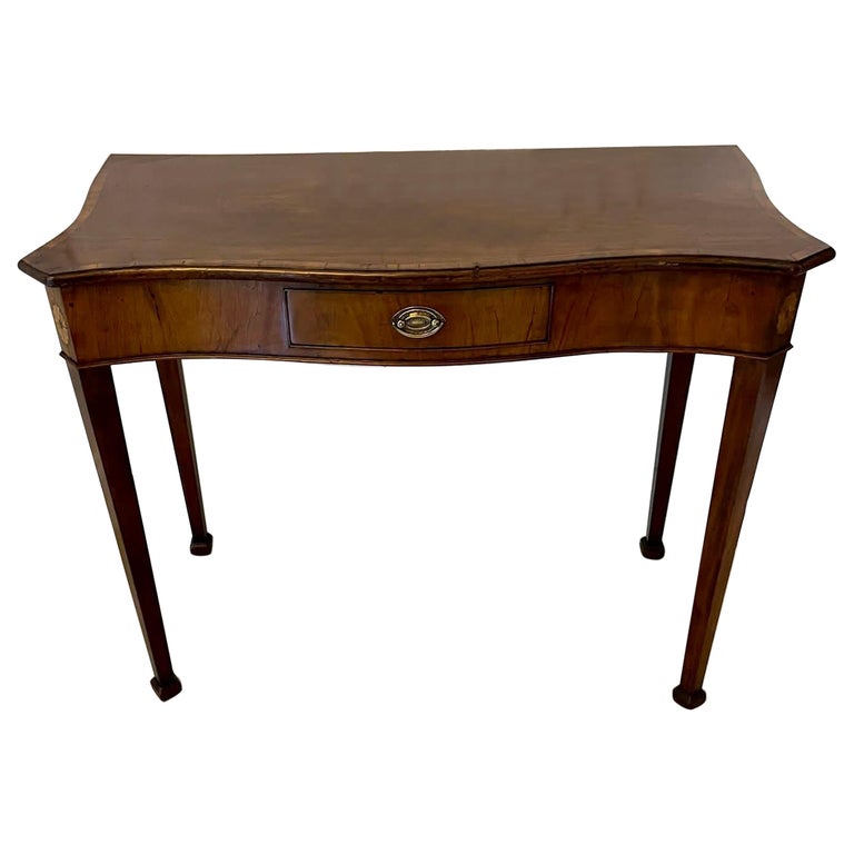 Antique 18th Century Quality Mahogany Hepplewhite Serpentine Shaped ...