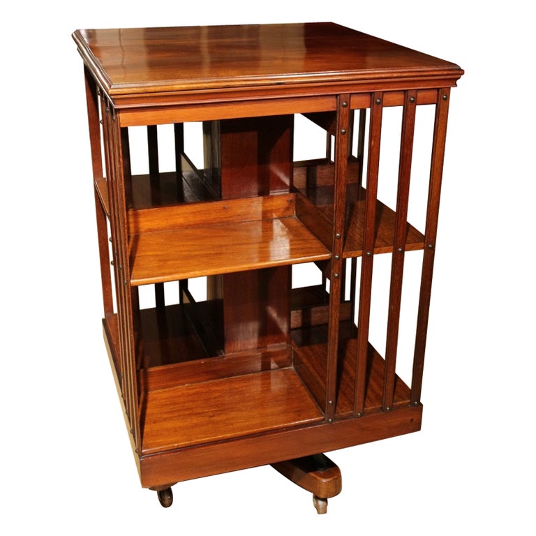 19th Century Revolving bookcase by Maple and Co For Sale at 1stDibs