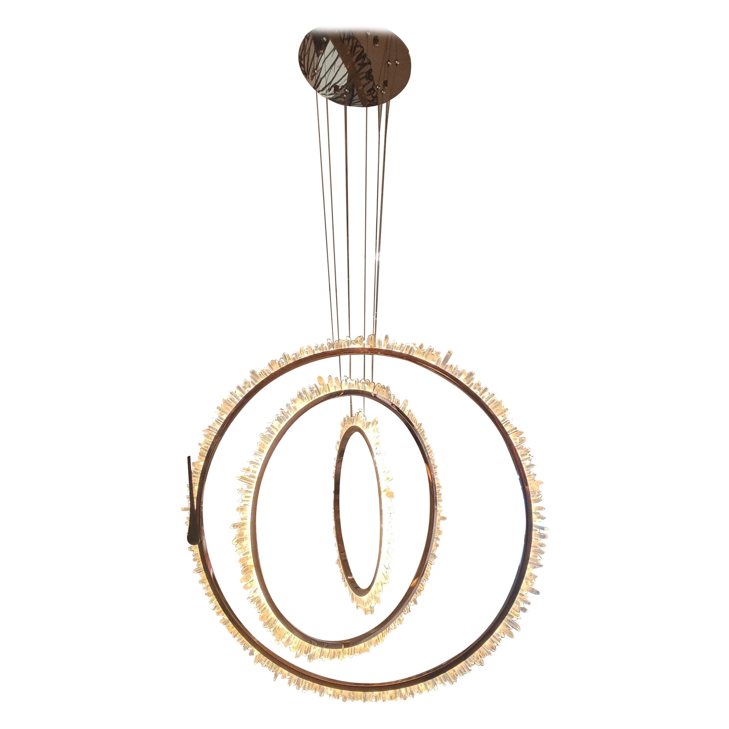 Rock Crystal Ceiling Light by Studio Glustin For Sale at 1stDibs