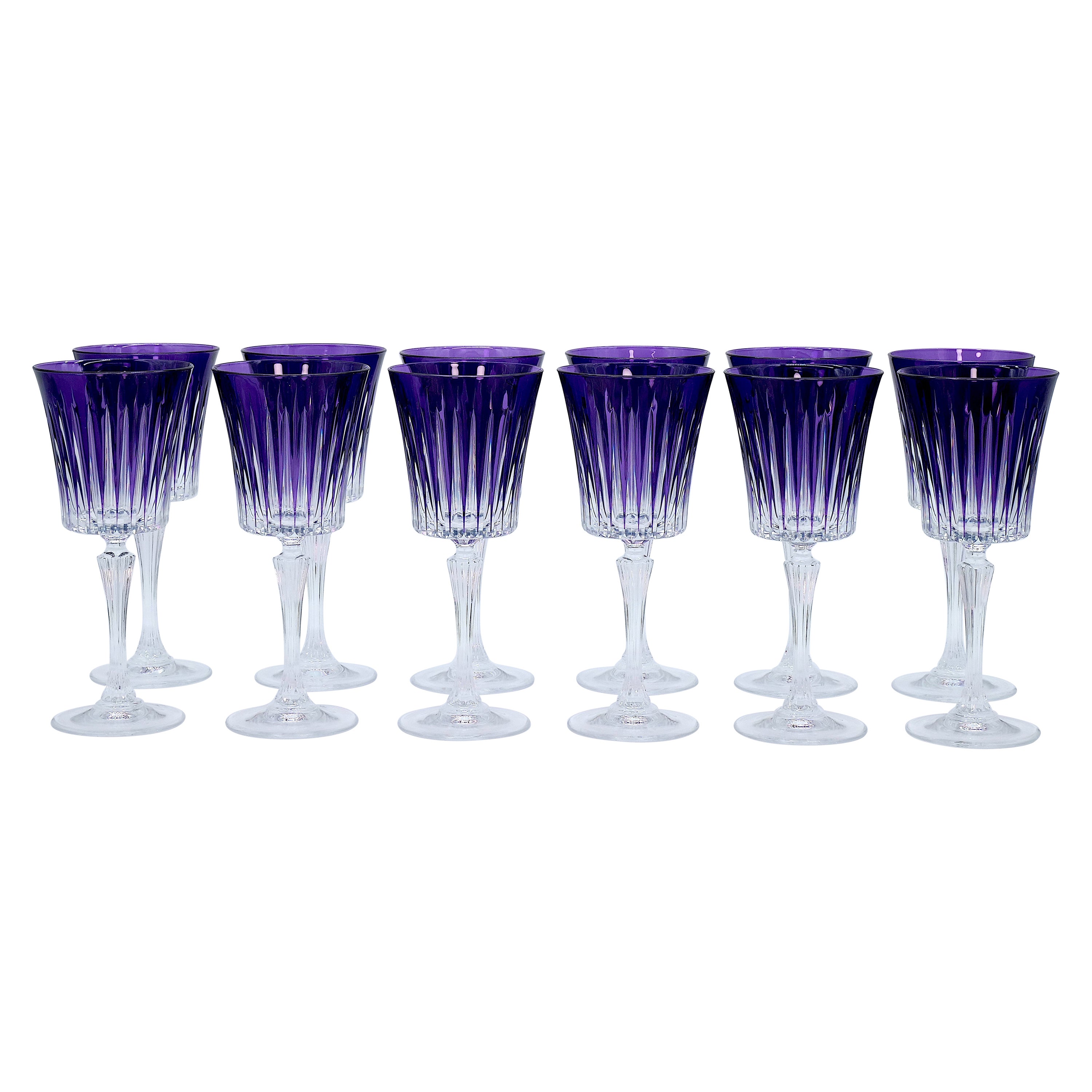 Tiffany Crystal Tableware Wine / Water Service for 14 People For Sale ...