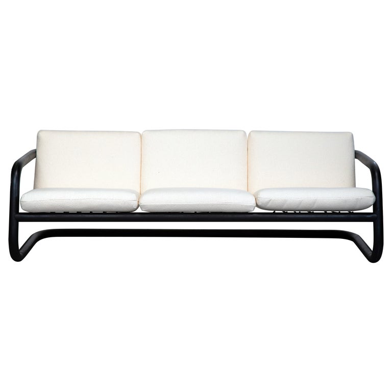 Geraldo de Barros, Tubular Sofa, c. 1970 For Sale at 1stDibs