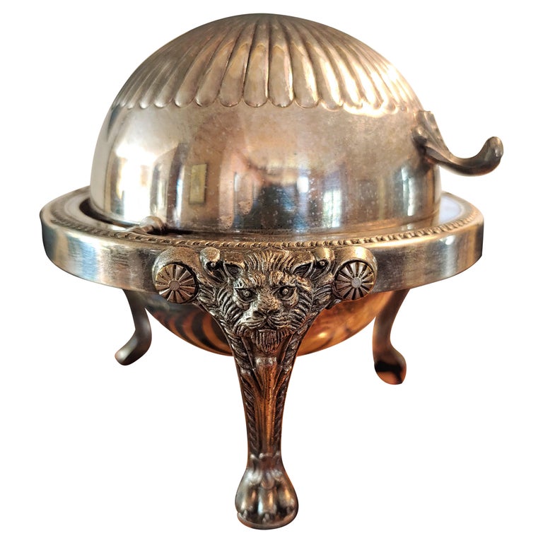 Early 20th-Century F.B. Rogers Silver Butter Dish with Lid and ...