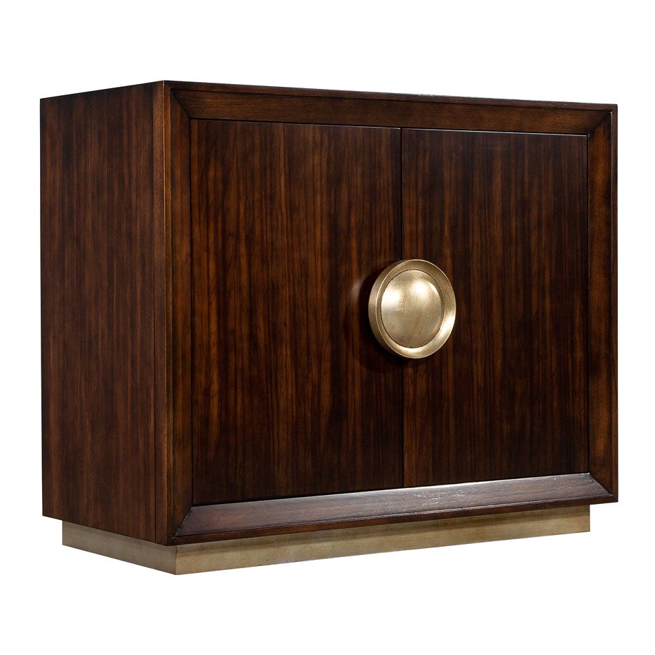 Modern Zebra Wood Commode Server Cabinet at 1stDibs