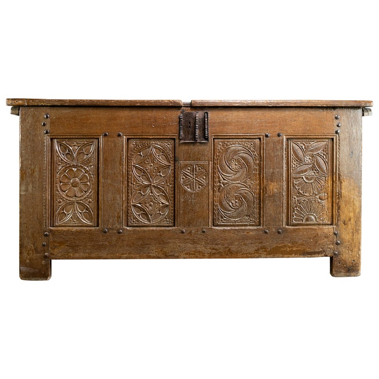 16th Century, Gothic Oak Chest, Normandy, France, Circa 1500 For Sale ...