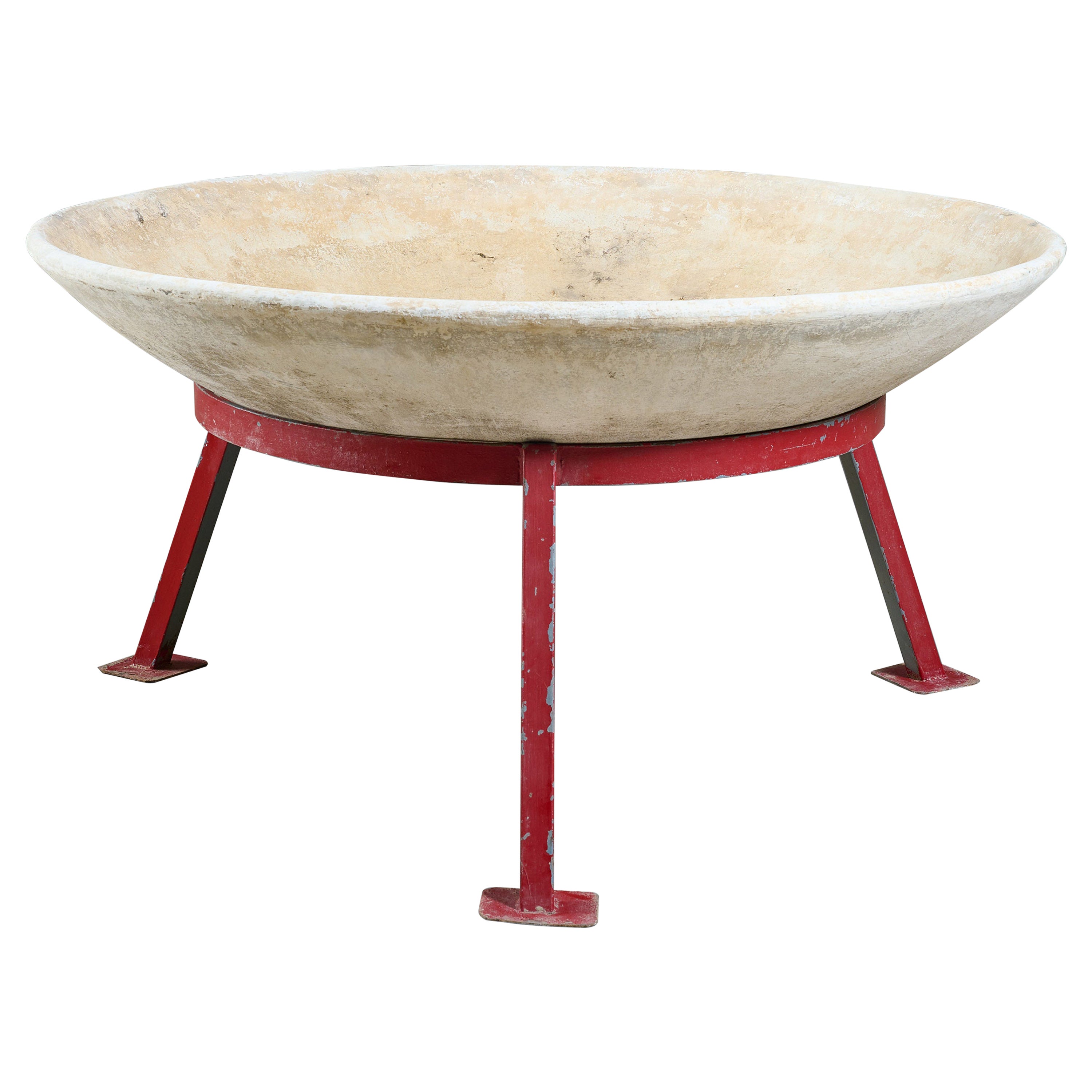 Mid-Century Modern Cast Fiber Cement Planter For Sale at 1stDibs