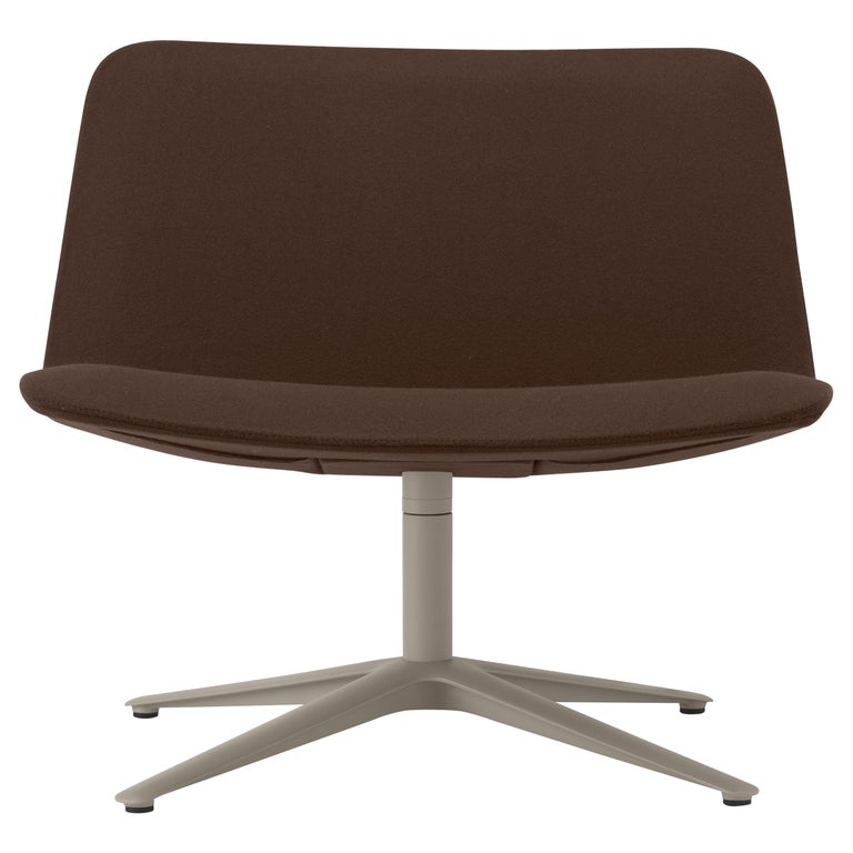 Alias 809 Slim Lounge Low Chair with Brown Seat and Sand Lacquered ...