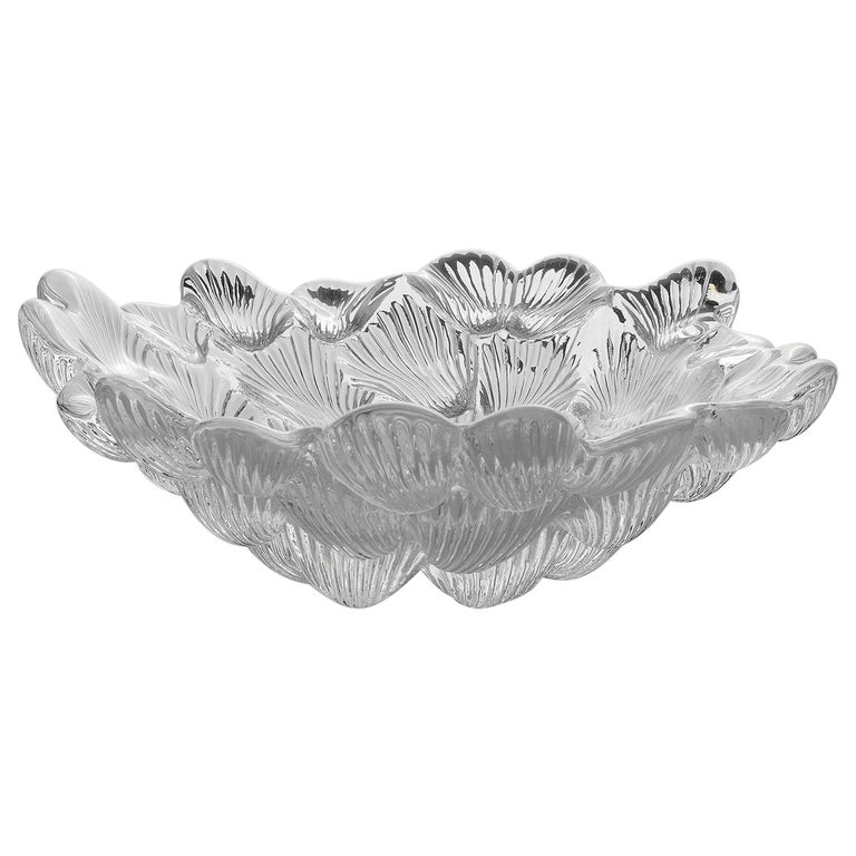 Crystal Shell Bowl by Per Lutken for Royal Copenhagen, Denmark For Sale ...