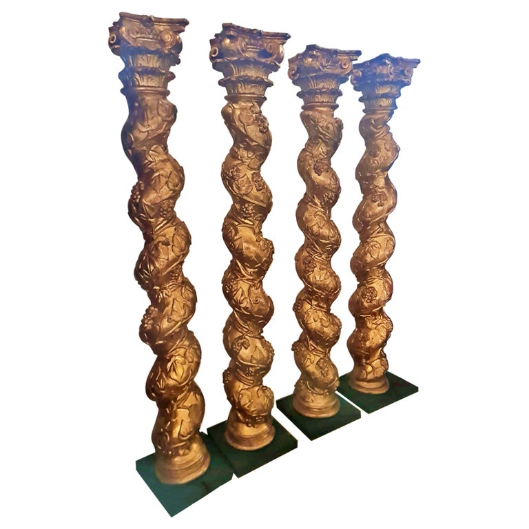 4 Spanish Columns 17th Century Restored for the Maastricht 2021 Fair ...