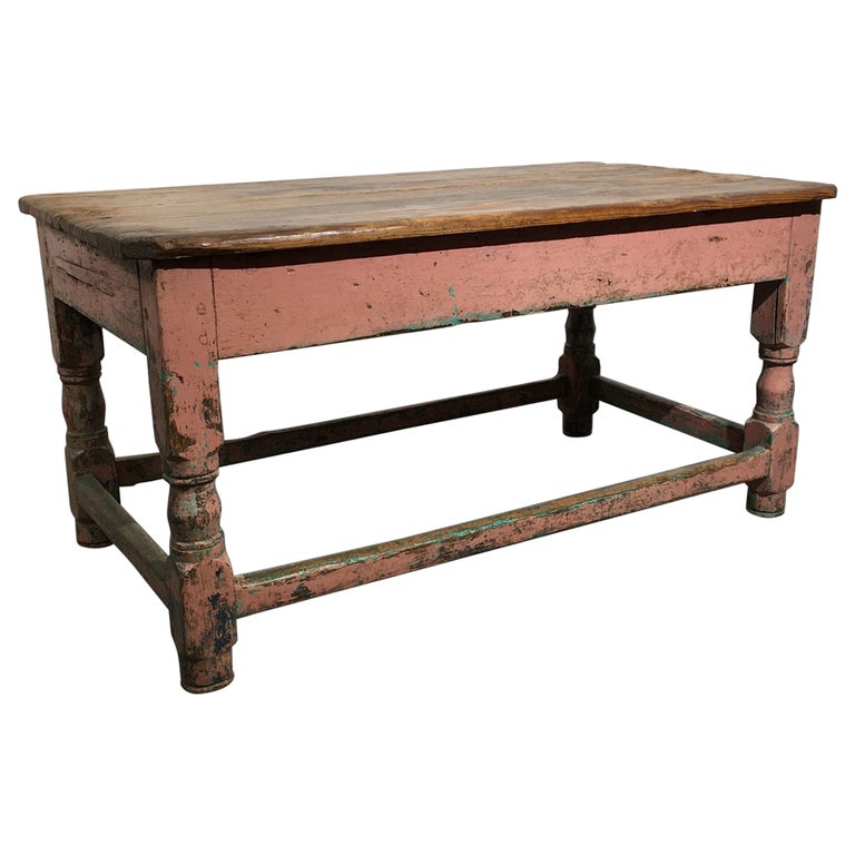 19th century Primitive Coffee Table For Sale at 1stDibs