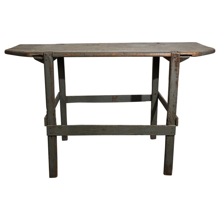 19th Century Primitive Console Table For Sale at 1stDibs