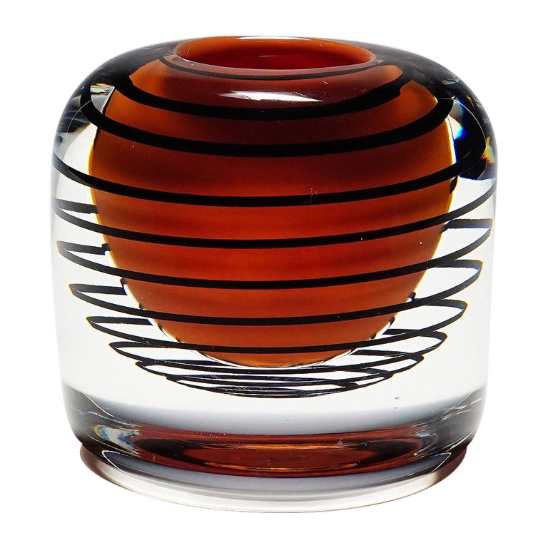 Massive Expo Vase by Olle Alberius for Orrefors, Sweden, 1973 For Sale ...