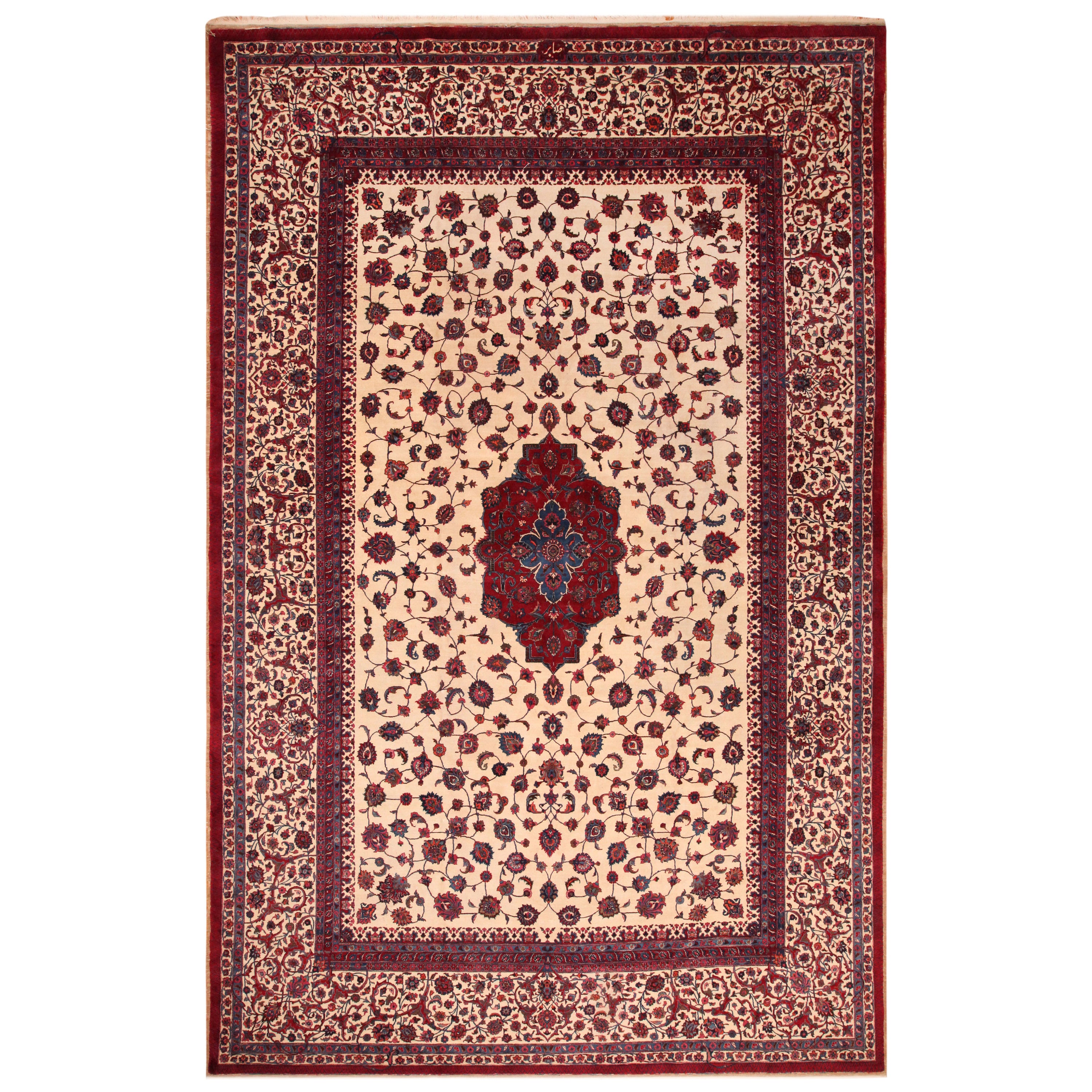 Vintage Art Expressionist Rug by Calman Shemi at 1stDibs