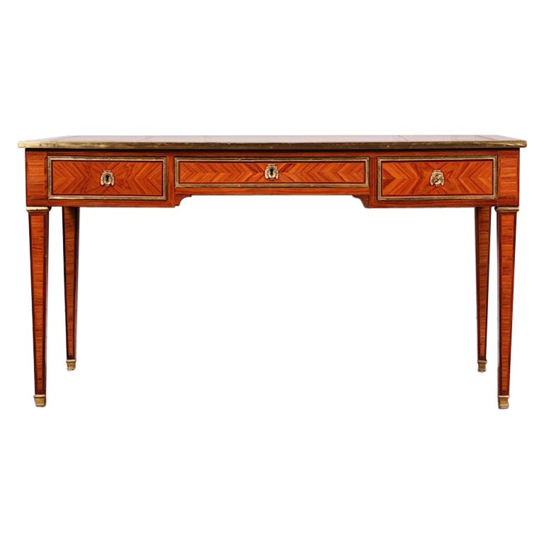 French Louis XVI Style Kingwood Bureau Plat at 1stDibs