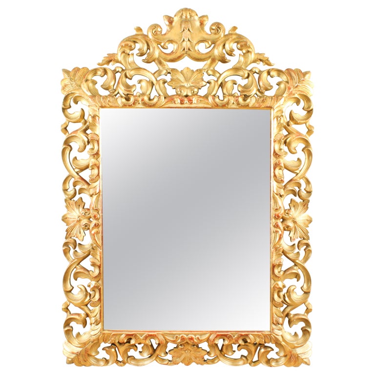 Antique Florentine Giltwood Mirror 19th Century 137x94cm For Sale at ...