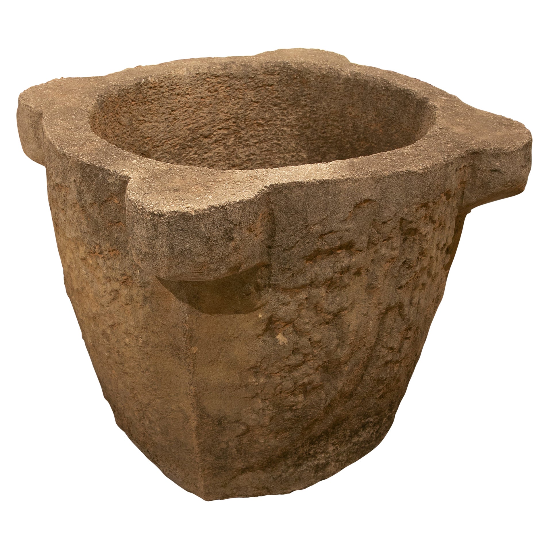 Antique Stone Mortar with Mallet For Sale at 1stDibs