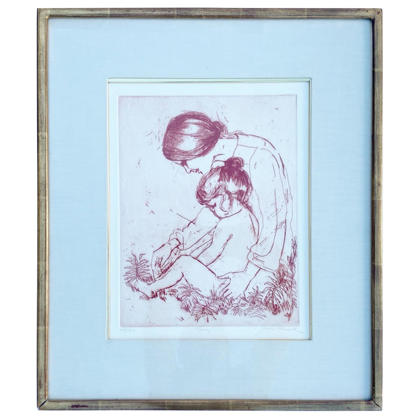 Tanya, Framed and Signed Lithograph 146/150 by Joan Purcell For Sale at ...