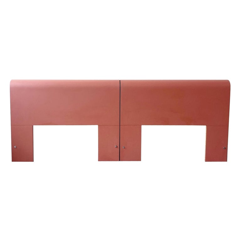 2 Pieces of Postmodern Dark Pink Laminate Twin Headboards For Sale at ...