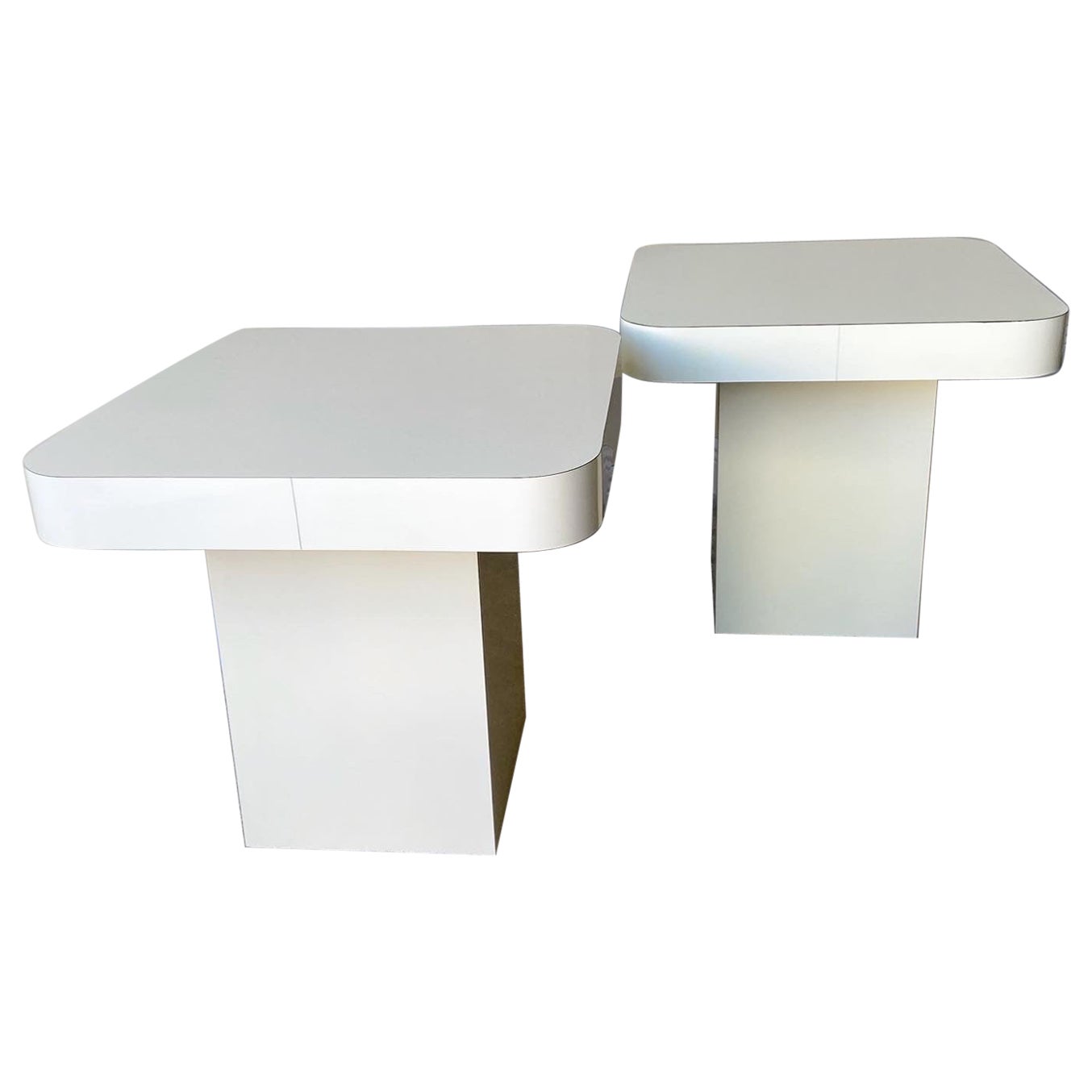 1950s Heifetz Travertine Bronze Smoke Stand Tables Atomic Post-War ...