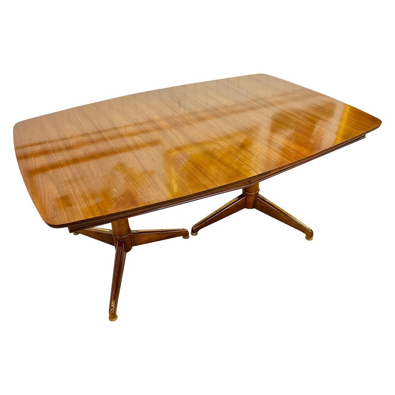 Mid-Century Kent Coffey Perspecta Walnut Dining Table at 1stDibs