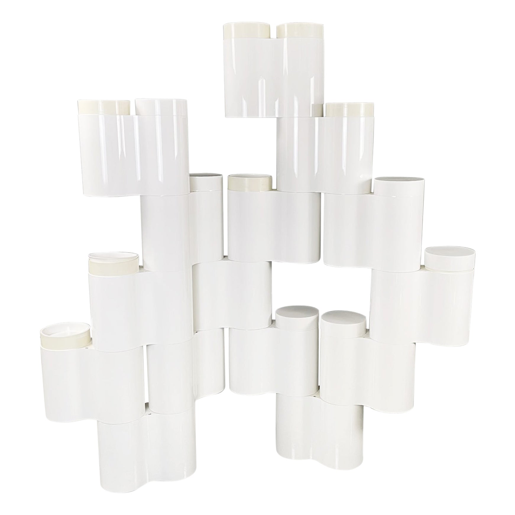 Italian Modern Modular Equipped Wall Fiocco Pierluigi Spadolini Kartell ...