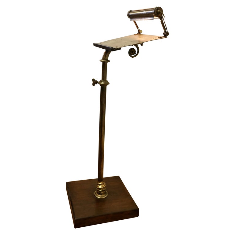 Brass Conductors Reception Podium, Reading Lamp Stand For Sale at 1stDibs