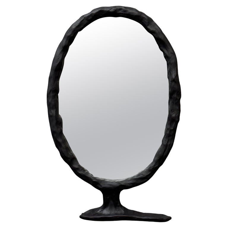 Abstract Wood Mirror by Atelier Monochrome For Sale at 1stDibs